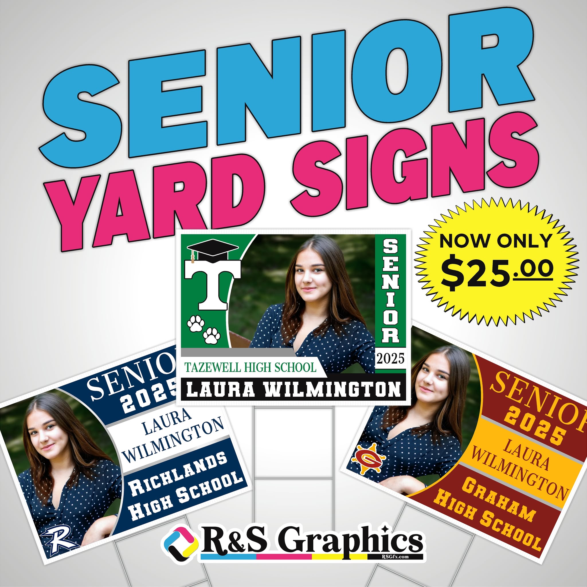 Senior Yard Signs - Local Pick Up Only – RSGfx.com